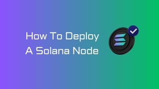 How to Deploy a Solana Validator & RPC Node | Blockmeadow