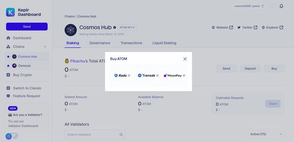 How To Stake Cosmos With Validators